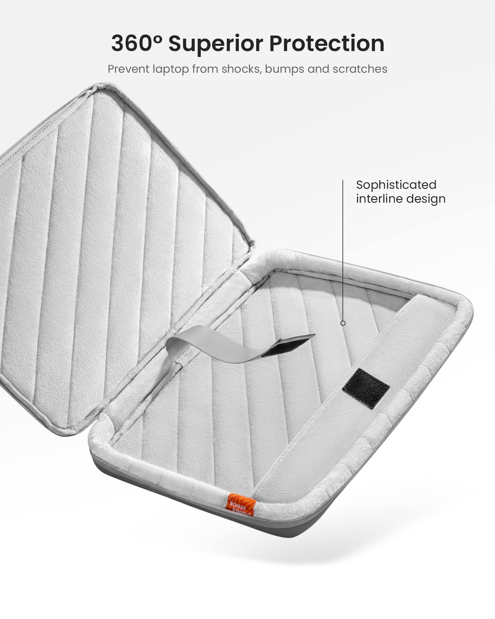 tomtoc 360 Protective Laptop Sleeve Case for 13-inch New Surface Pro 11/10/9/8/X with Surface Pro Flex/Signature Keyboard, 13.8-inch Surface Laptop 7th, Copilot+ PC, Water-Resistant Laptop Carry Bag