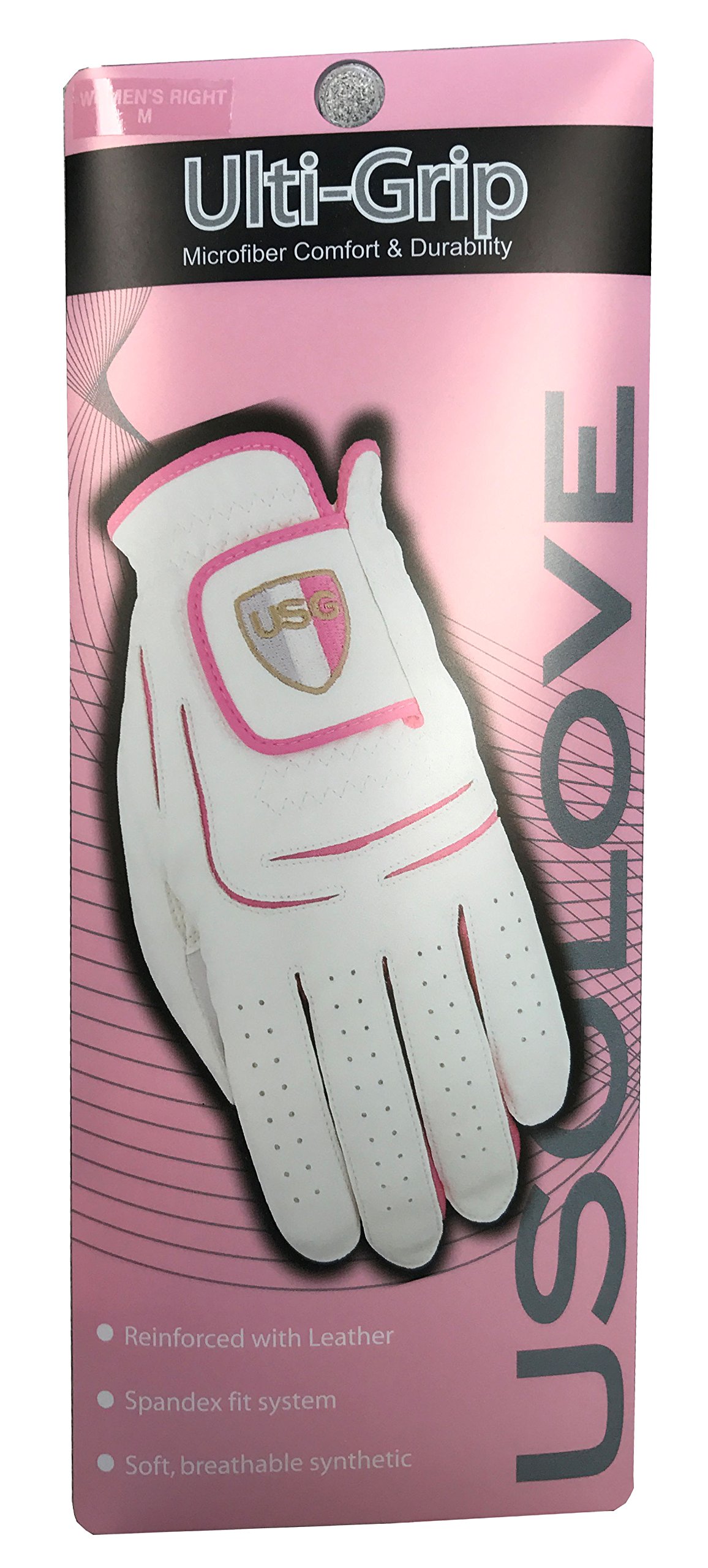 USG Us Golf Women's Left Hand Glove Size Large for Right Handed Golfers