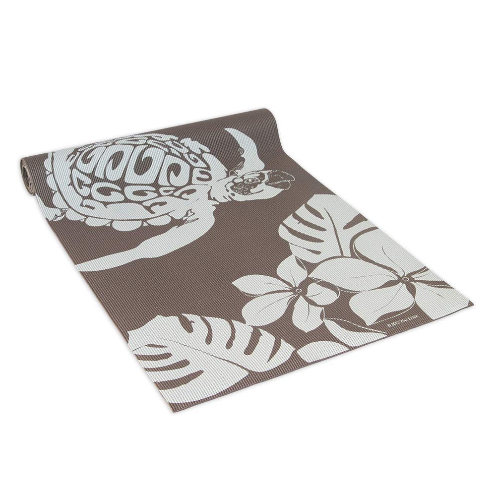 Wai Lana Yoga Mat Sea Turtles, Color:Gray, 1/8" thick, 3.5mm thick