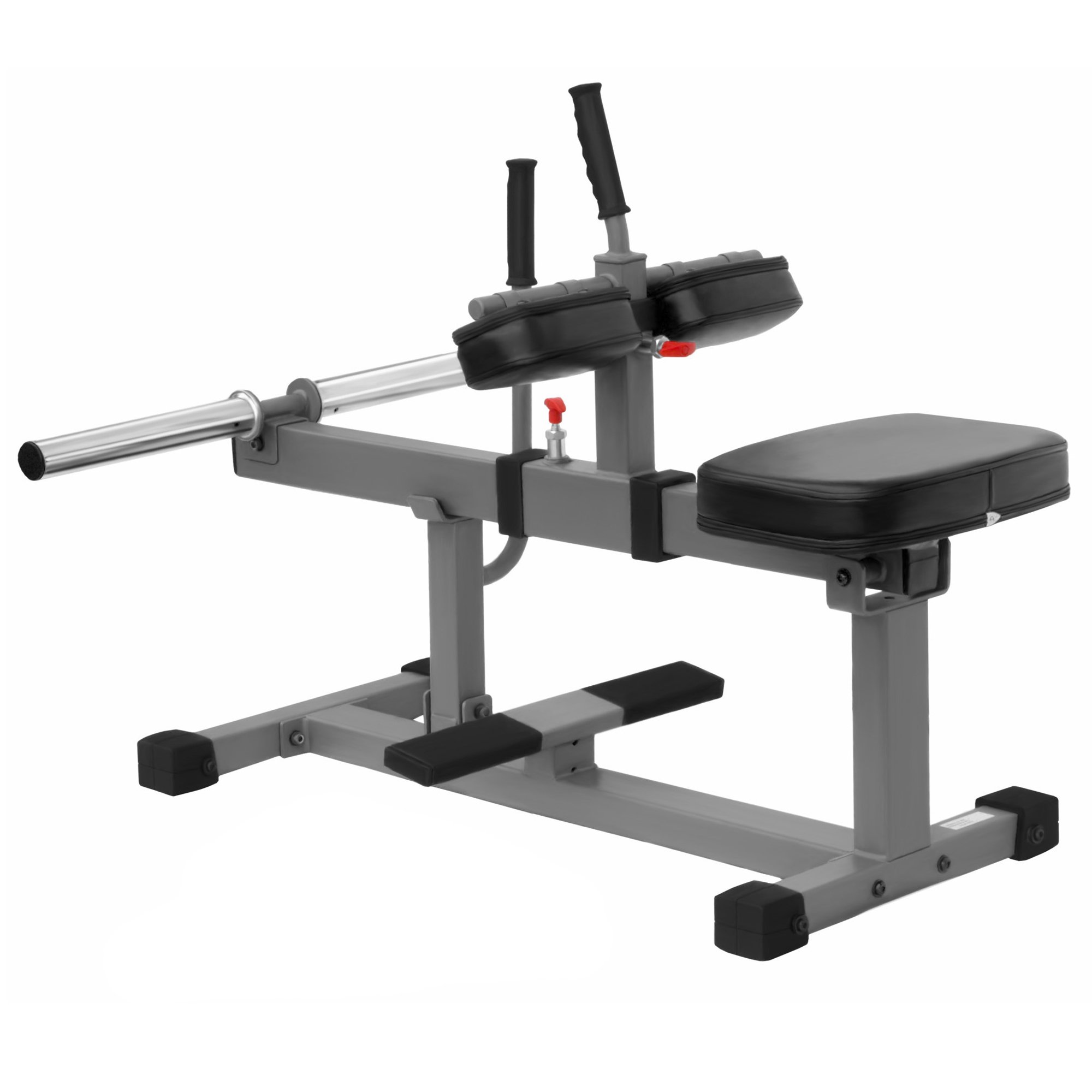 XMark Seated Calf Raise, Weight Plate Loaded, Dual Olympic Weight Posts, Height Adjustable Swiveling Thigh Pad, Lower Body Specialty Machine, Leg Day Machine