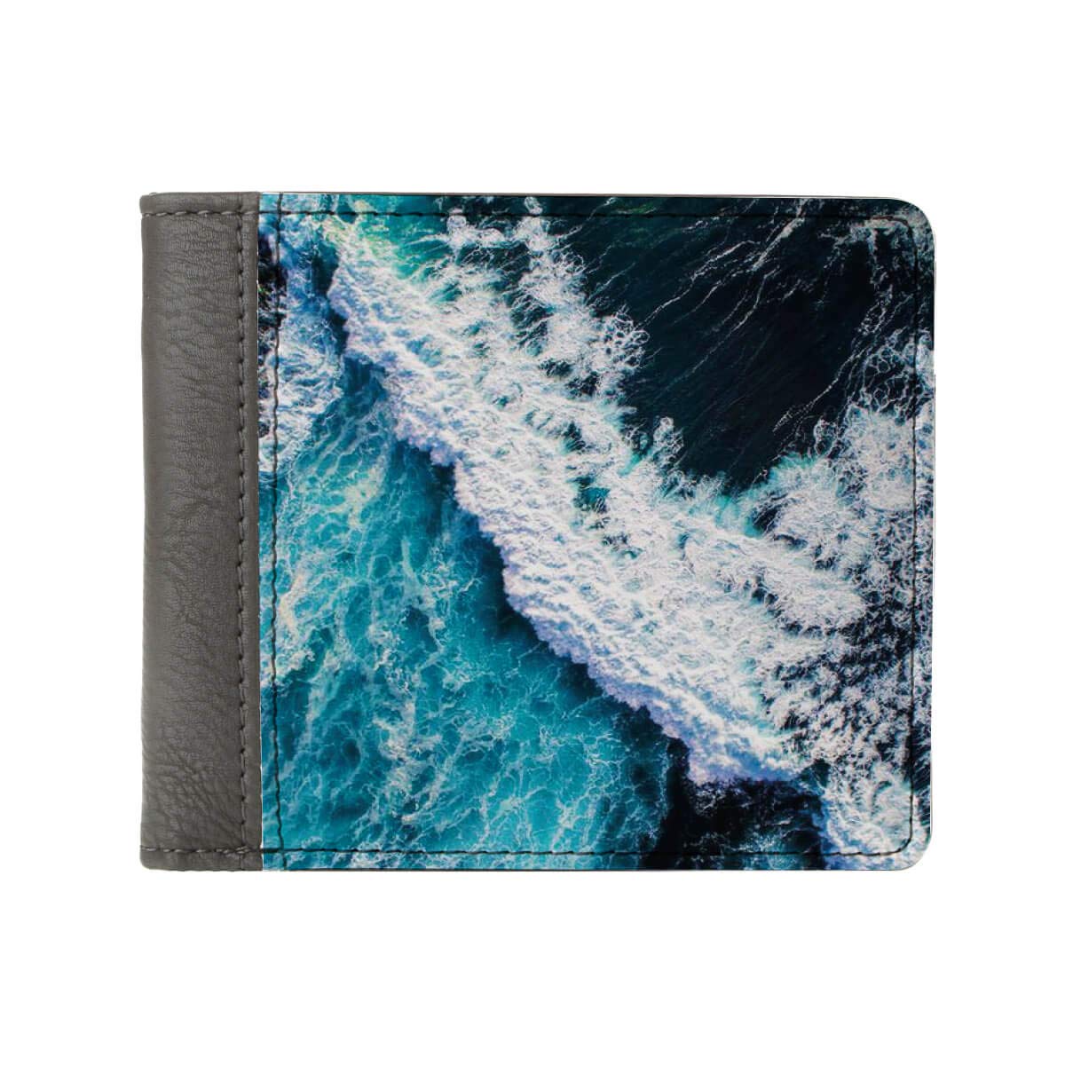 ZIZ Wallet made of Leather with Personalized print Card and Money Holder Gift Idea Unisex Accessory (Fox)