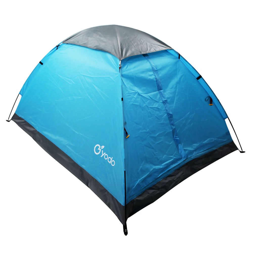 Yodo Upgraded Lightweight 2 Person Camping Backpacking Tent with Carry Bag, Carry Bag, Blue