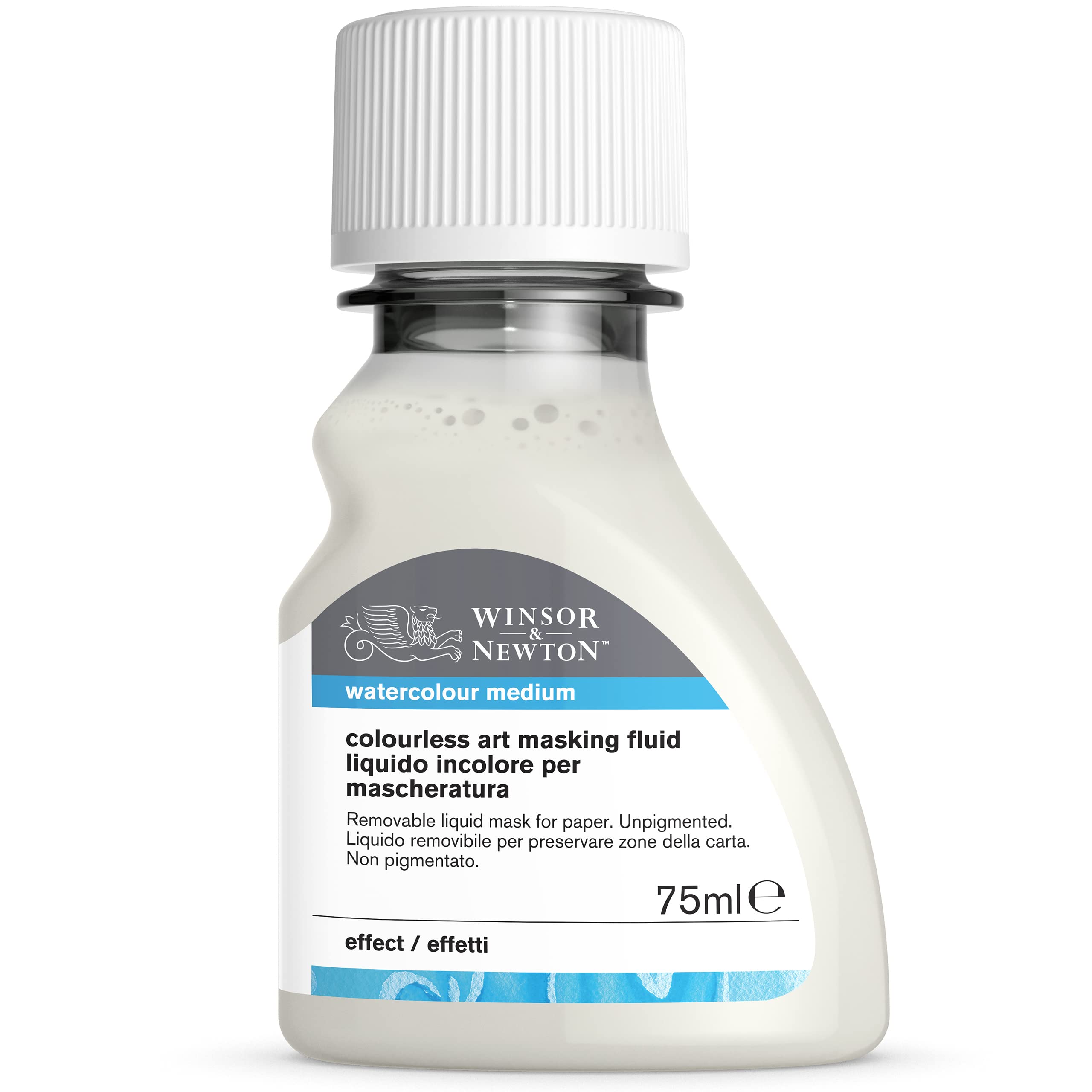 Winsor & Newton Watercolor Medium, Art Masking Fluid, Colourless, 75ml (2.5-oz) bottle