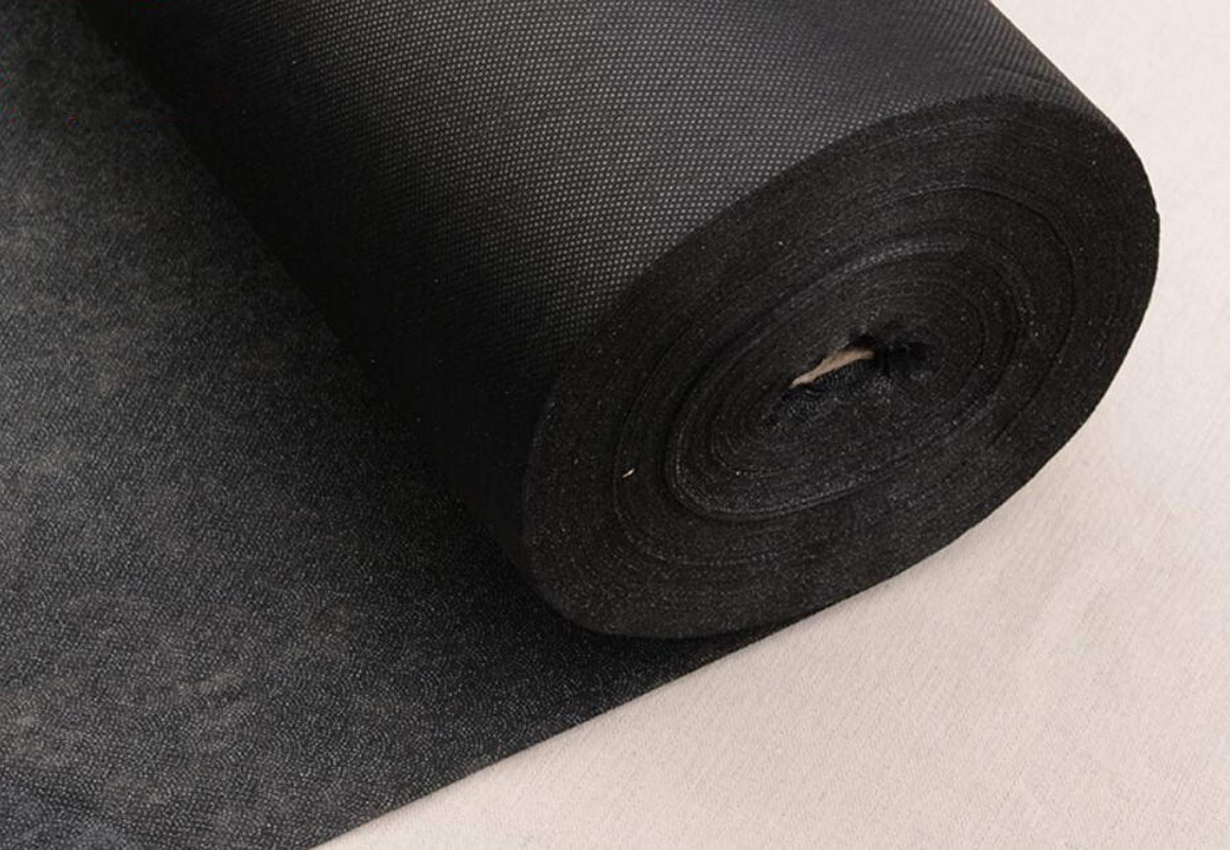 WellieSTR ( Black 5.5 Yards Iron on Interfacing Non-Woven Light Weight 40" Wide Single-Sided Fusible Shipped for DIY Ideas