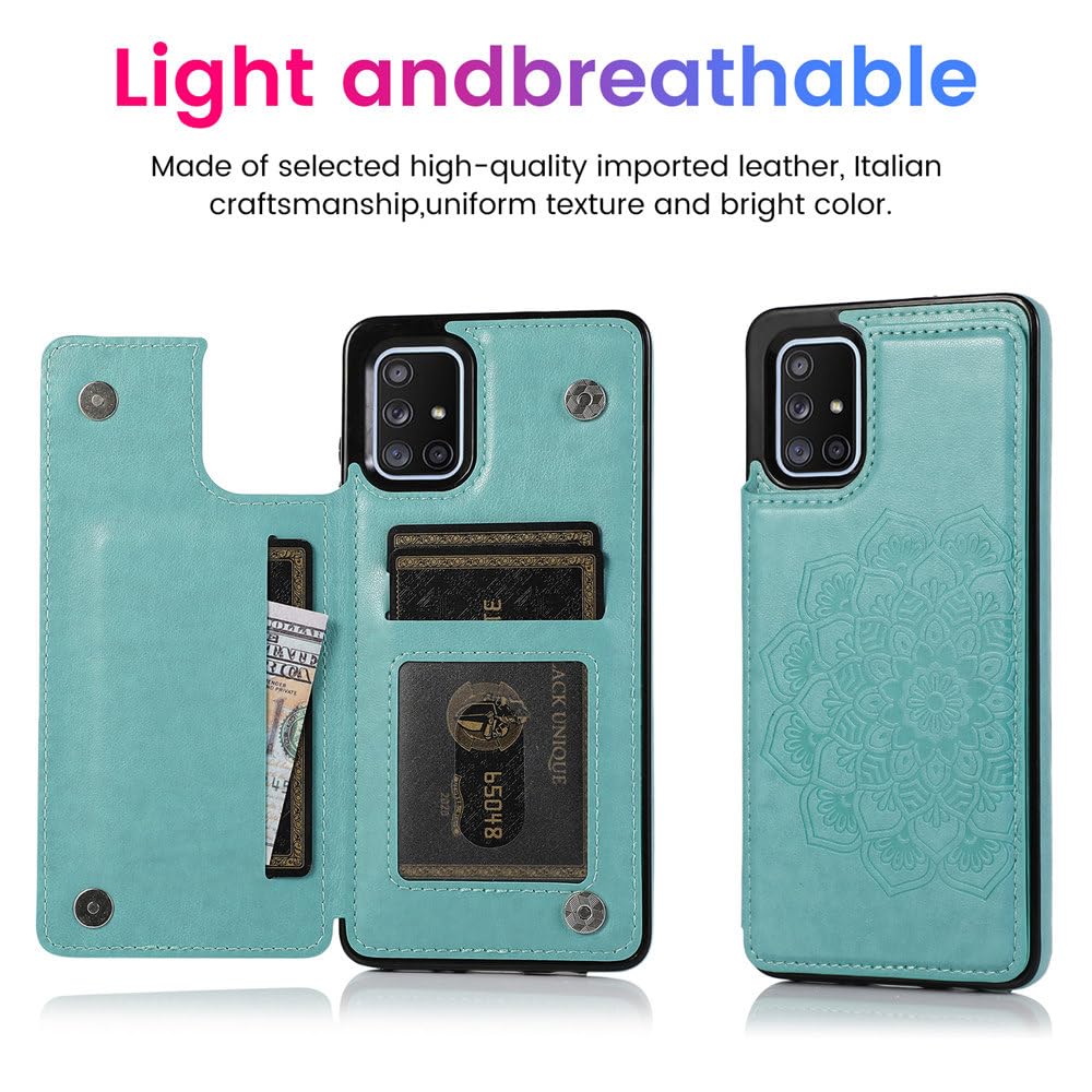 YUMESS Magnetic Case for Samsung Galaxy A52 A72 A32 A42 A12 A22 A51 A71 A21 A30 A40 A50 A70 Leather Card Slot Wallet Phone Cover,Gray,for Galaxy A12 5G