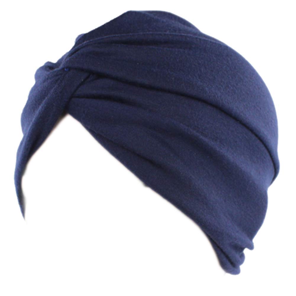 Women's Sleep Soft Turban Pre Tied Cotton India Chemo Cap Beanie Turban Headwear