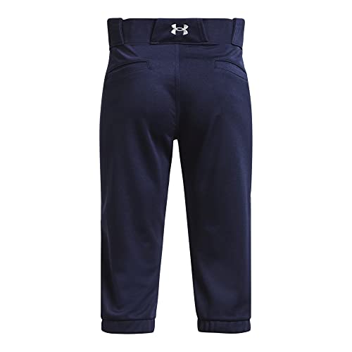 Under Armour Girls Utility Softball Pants 22, (410) Midnight Navy / / Baseball Gray, X-Small