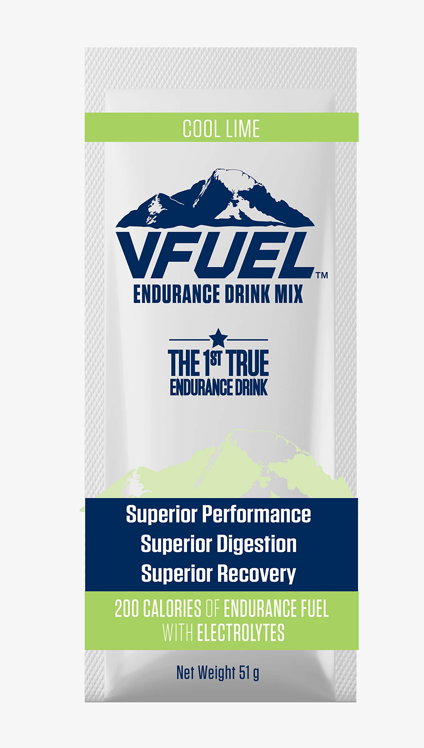 VFuel Endurance Drink Mix 12 Pack (Cool Lime 24 Serving)