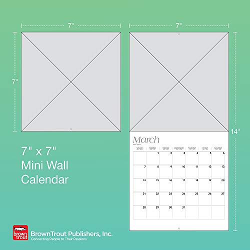 Wildflowers 2022 7 x 7 Inch Monthly Mini Wall Calendar, Flower Outdoor Plant