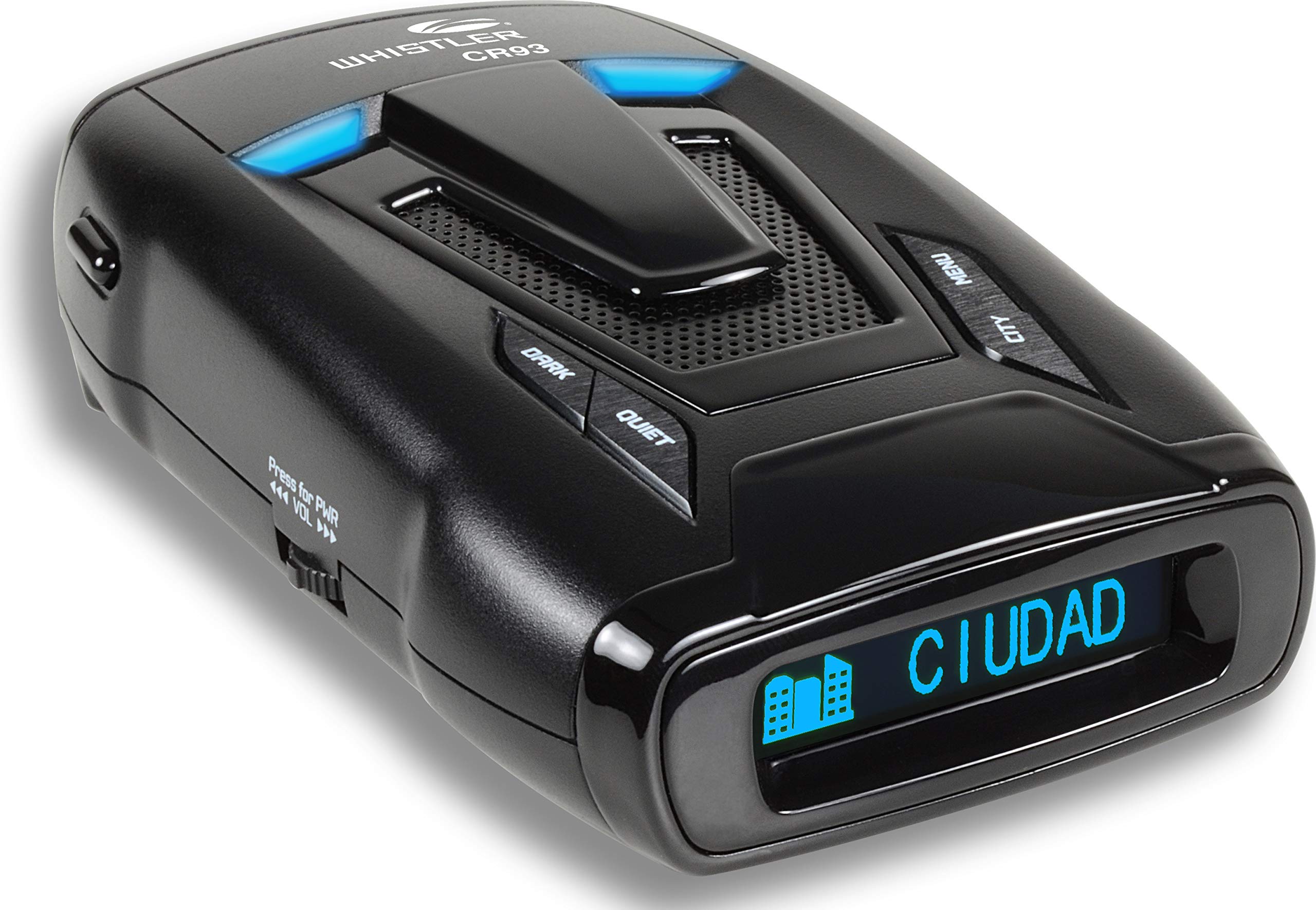 Whistler CR70 Laser Radar Detector: 360 Degree Protection and Voice Alerts - Black