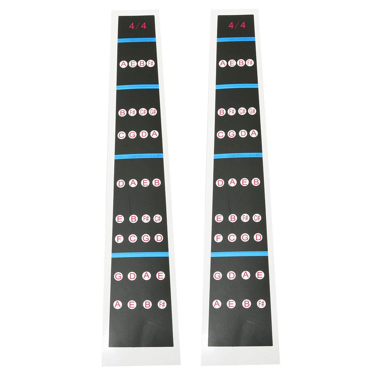 ZRM&E Violin Finger Guide 2PCS 4/4 Fiddle Fingerboard Sticker Violin Fretboard Marker Fiddle Fingerboard Marker