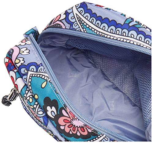 Vera Bradley Women's Lighten Up Medium Cosmetic Makeup Organizer Bag, Kona Paisley, One Size