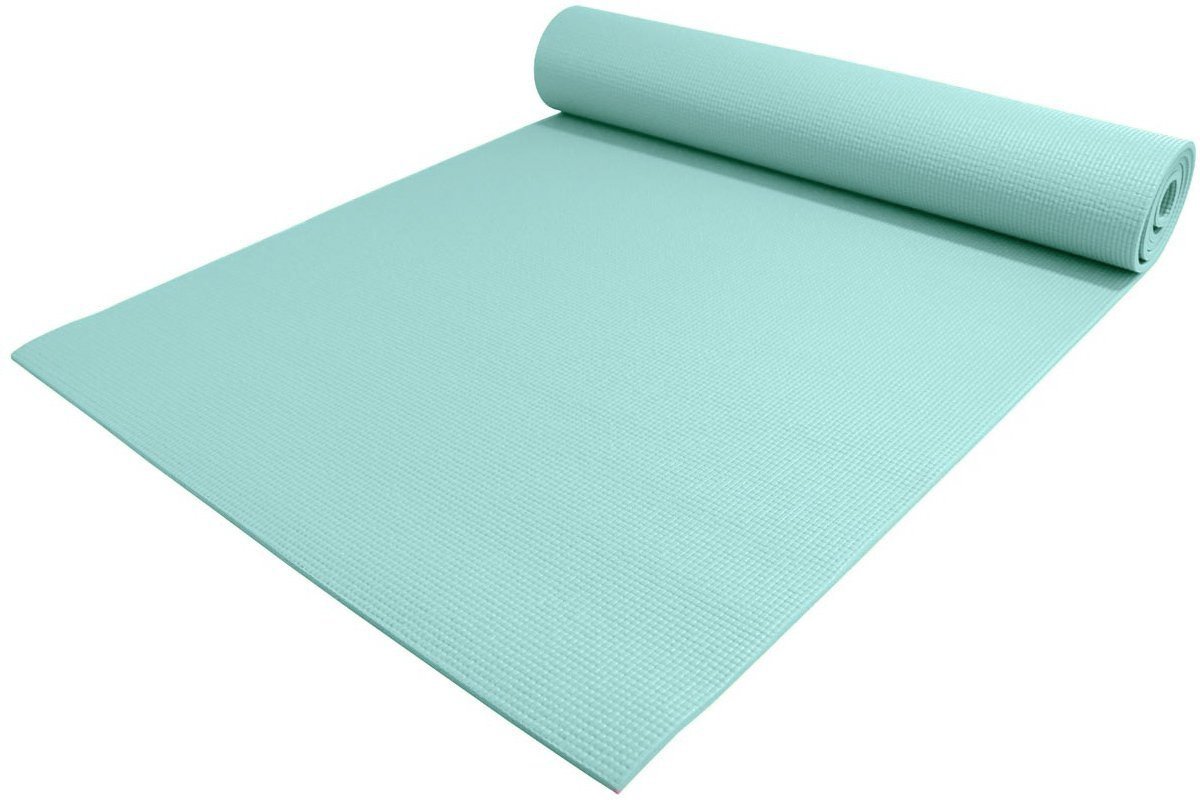YogaAccessories 1/4" Thick High-Density Deluxe Non-Slip Exercise Pilates & Yoga Mat, Soothing Sea