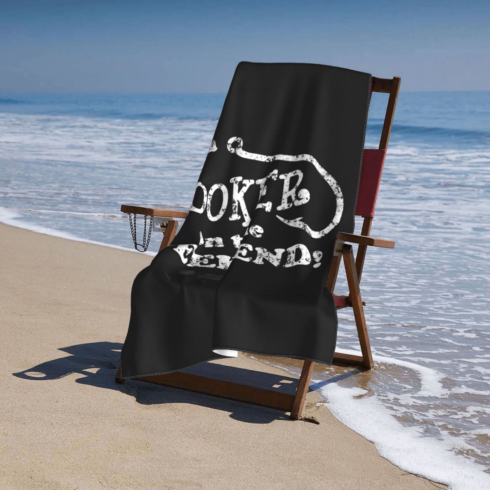 Zahika I'M A Hooker On The Weekend Beach Towel Absorbent Bathroom Towels Beach Towels Oversized Super 32x52 Inch