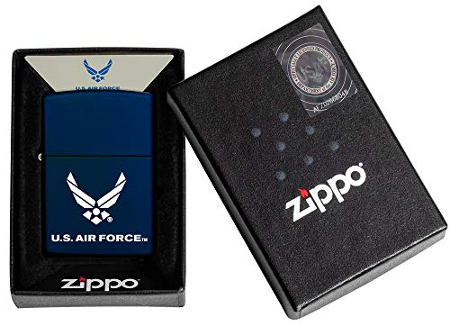 Zippo US Air Force Emblem Pocket Lighter, Navy Matte, One Size (239-CI018747)