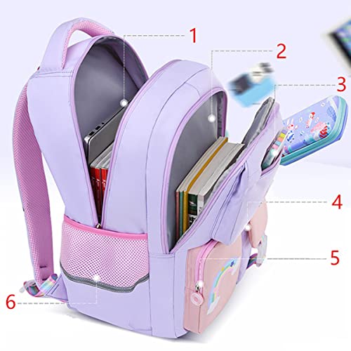 XYXBEBAO Large Girls Schoolbag Student Schoolbag 15.6 inch Laptop Backpack Kawaii Backpack (Pink) age:over 8 years old