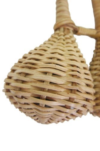 Woven Double Jingle Caxixi Shaker - African Bottle Cap