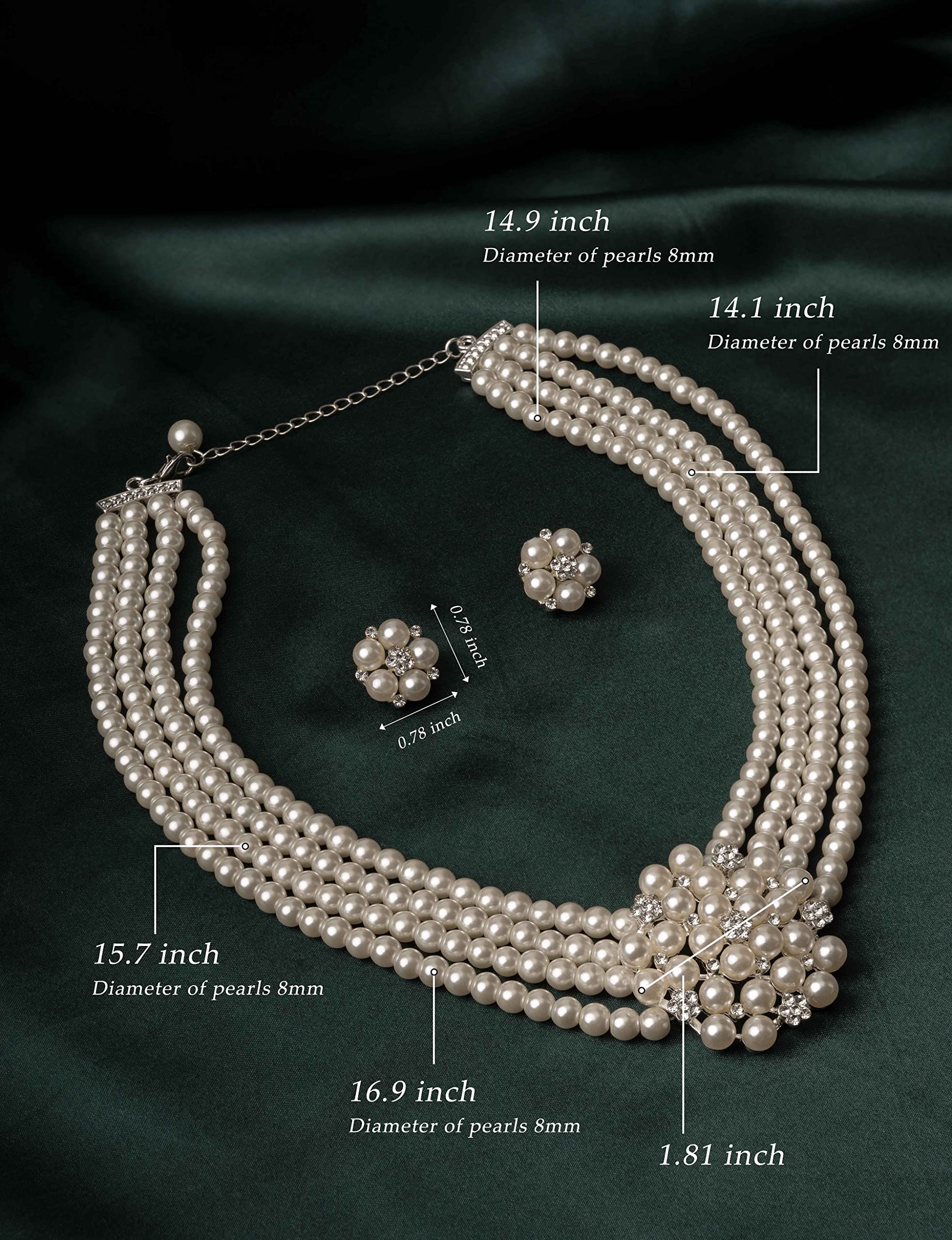 Zivyes Audrey Hepburn Holly Golightly Breakfast at Tiffanys Costume Accessory Necklace Gloves Holder