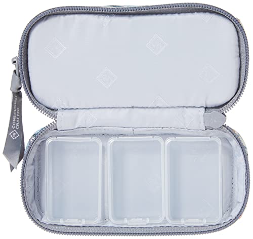 Vera Bradley Women's Cotton Deluxe Travel Pill Organizer, Citrus Paisley - Recycled Cotton, One Size