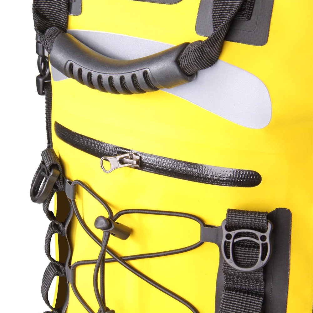 Surf to Summit Inc. The Mariner Dry Bag Backpack, Waterproof Backpack, Rolled Down Dry Bag Backpack, Hiking Backpack (Yellow)