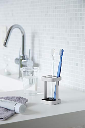 Yamazaki Home Tower Slim Toothbrush Stand β Bathroom Holder Organizer