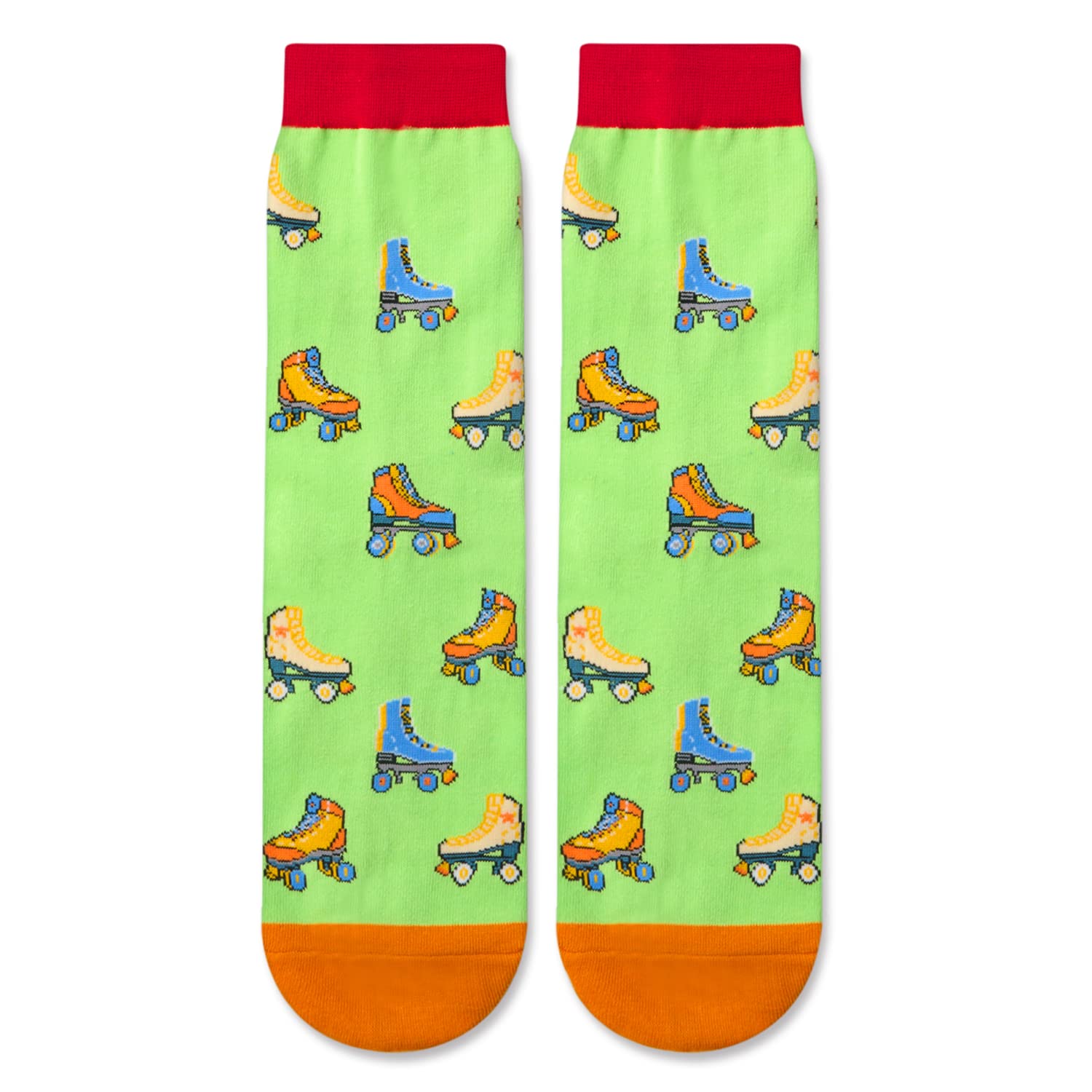 Zmart Funny Roller Skating Gifts Roller Skate Gifts Women Men Skater Gifts, Roller Skating Socks Roller Skate Socks Skater Socks