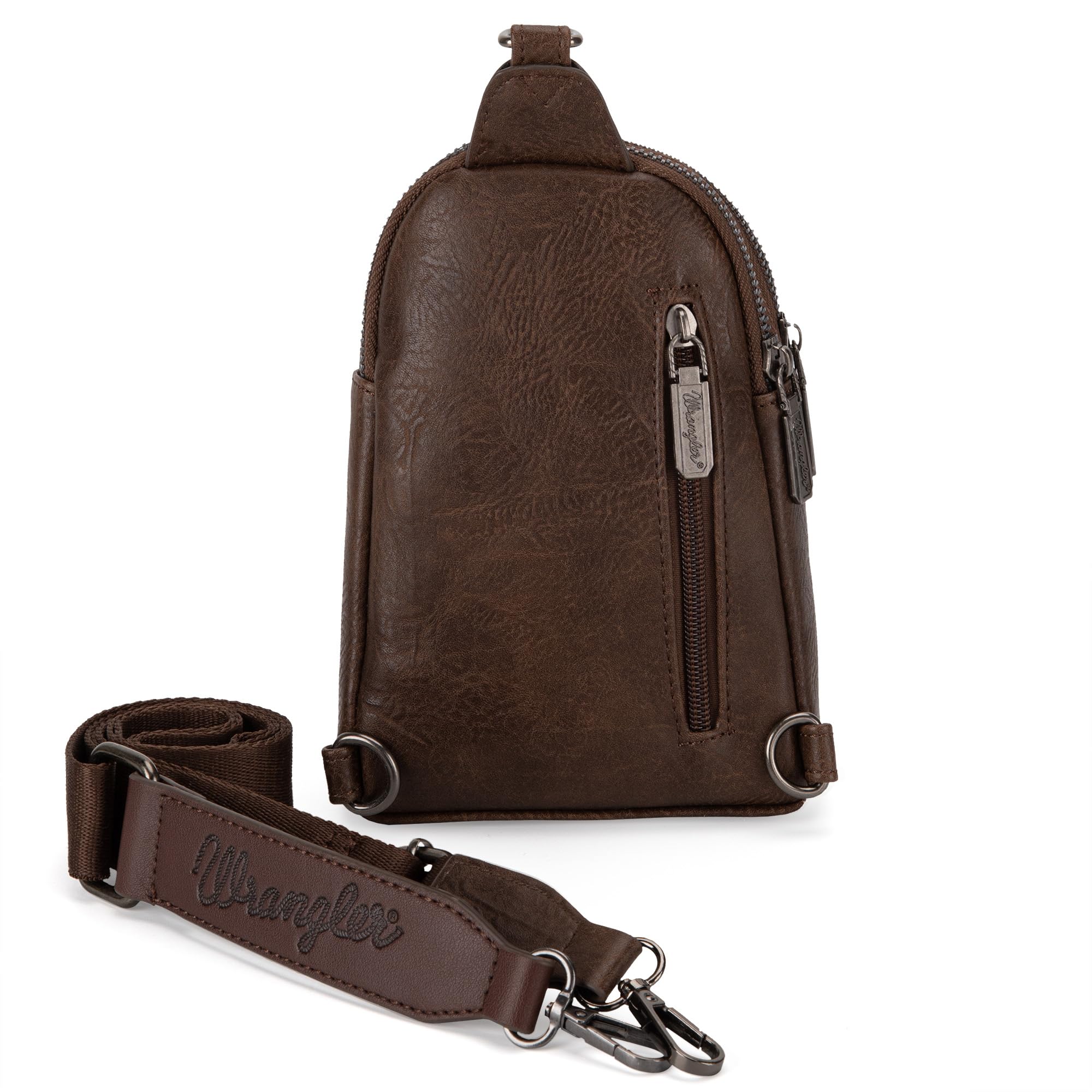 Wrangler Leather Sling Bag for Women Crossbody Purse