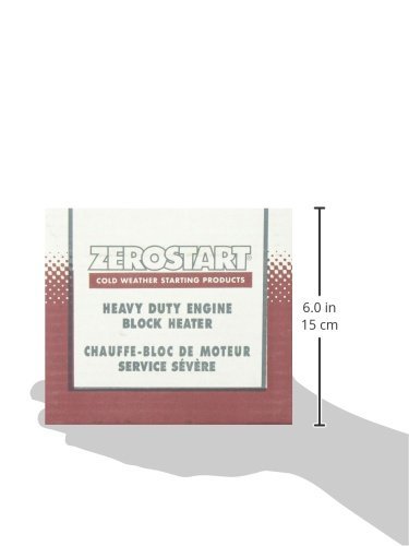 Zerostart 3500043 Engine Block Heater for Ford, Mercury, Lincoln, International, Caterpillar, Detroit Diesel, Hino, Mack, Nissan, 3/4" NPT Thread | CSA Approved | 120 Volts | 1000 Watts