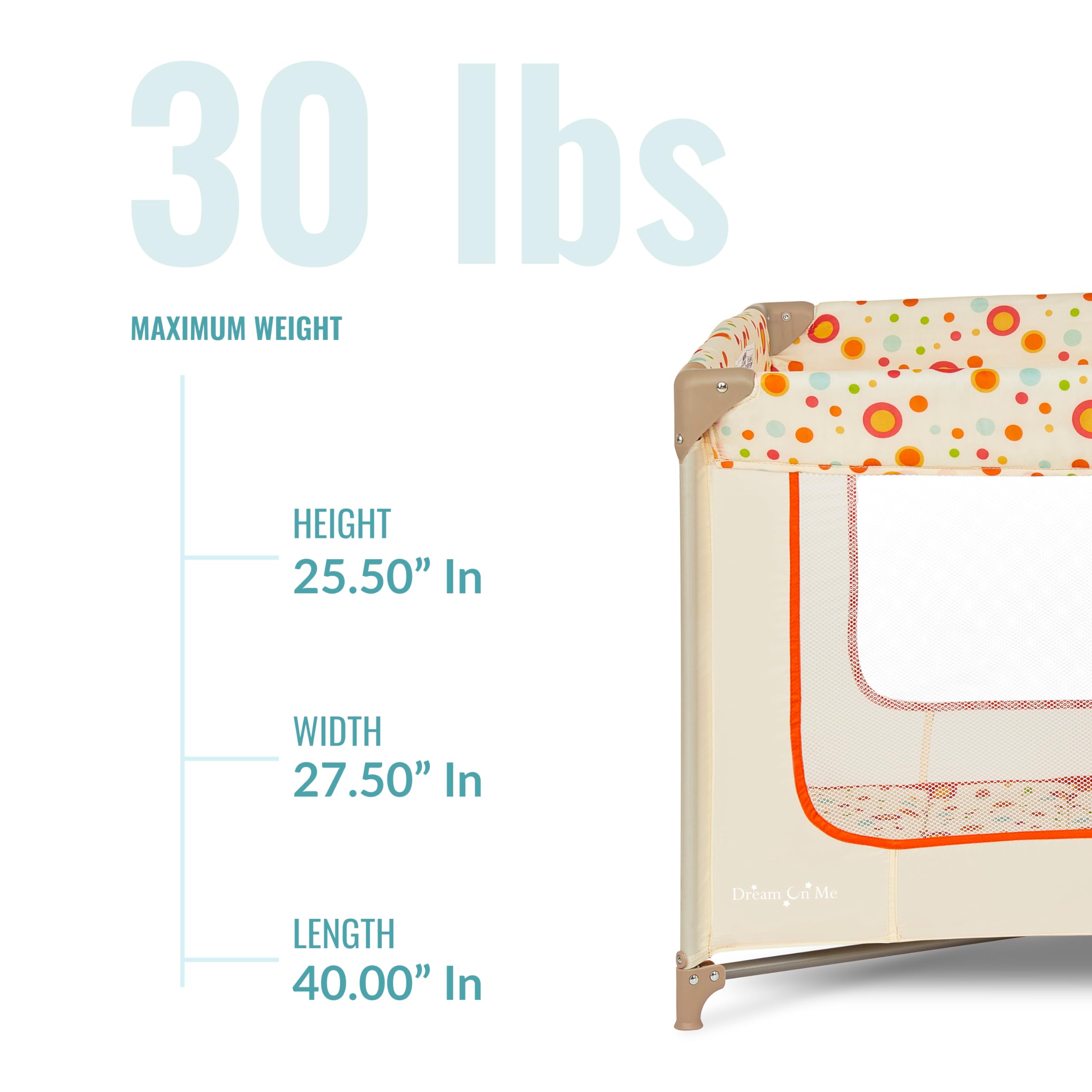 Zodiak Portable Playard with Carry Bag & Shoulder Strap, Beige