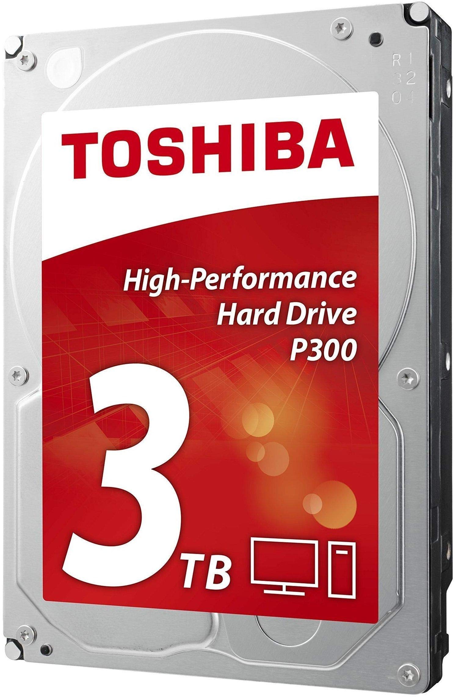Toshiba P300 3TB 7200RPM 3.5" SATA HDD 'Bulk' (HDWD130UZSVA)