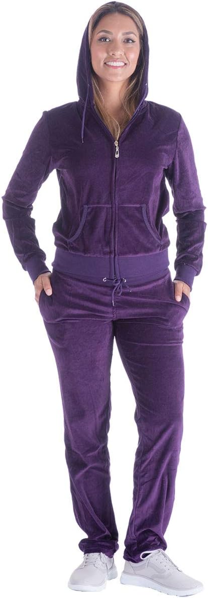Yasumond Velour Tracksuit Womens 2 Pieces Joggers Outfits Jogging Sweatsuits Set Soft Sports Sweat Suits Pants