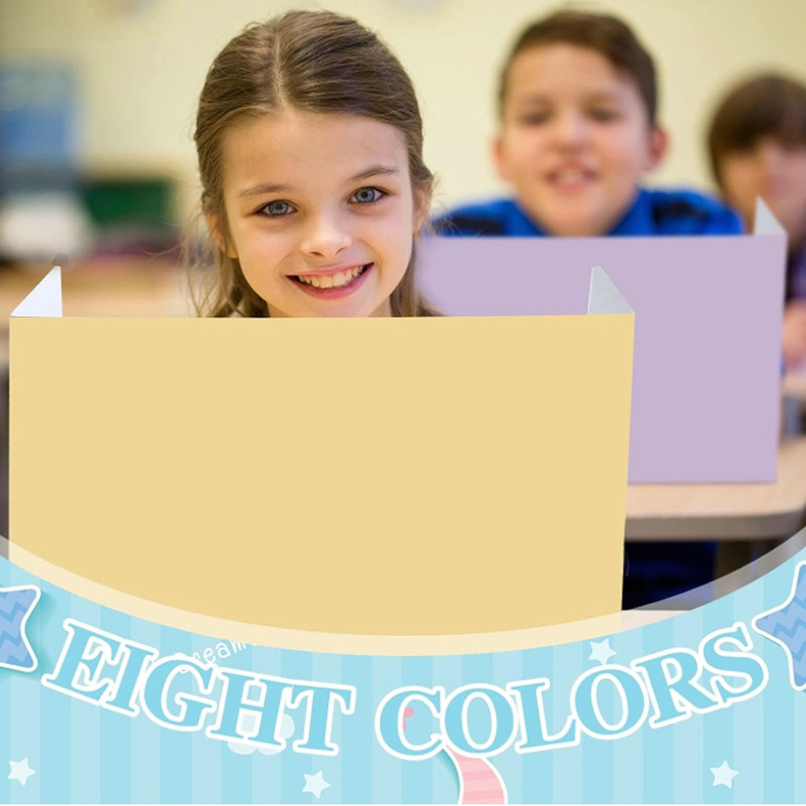 ulafbwur Privacy Table Dividers 5pcs Classroom Desk Panels Rich Color Reliable Not Easily Deformed Student Study Test 5pcs