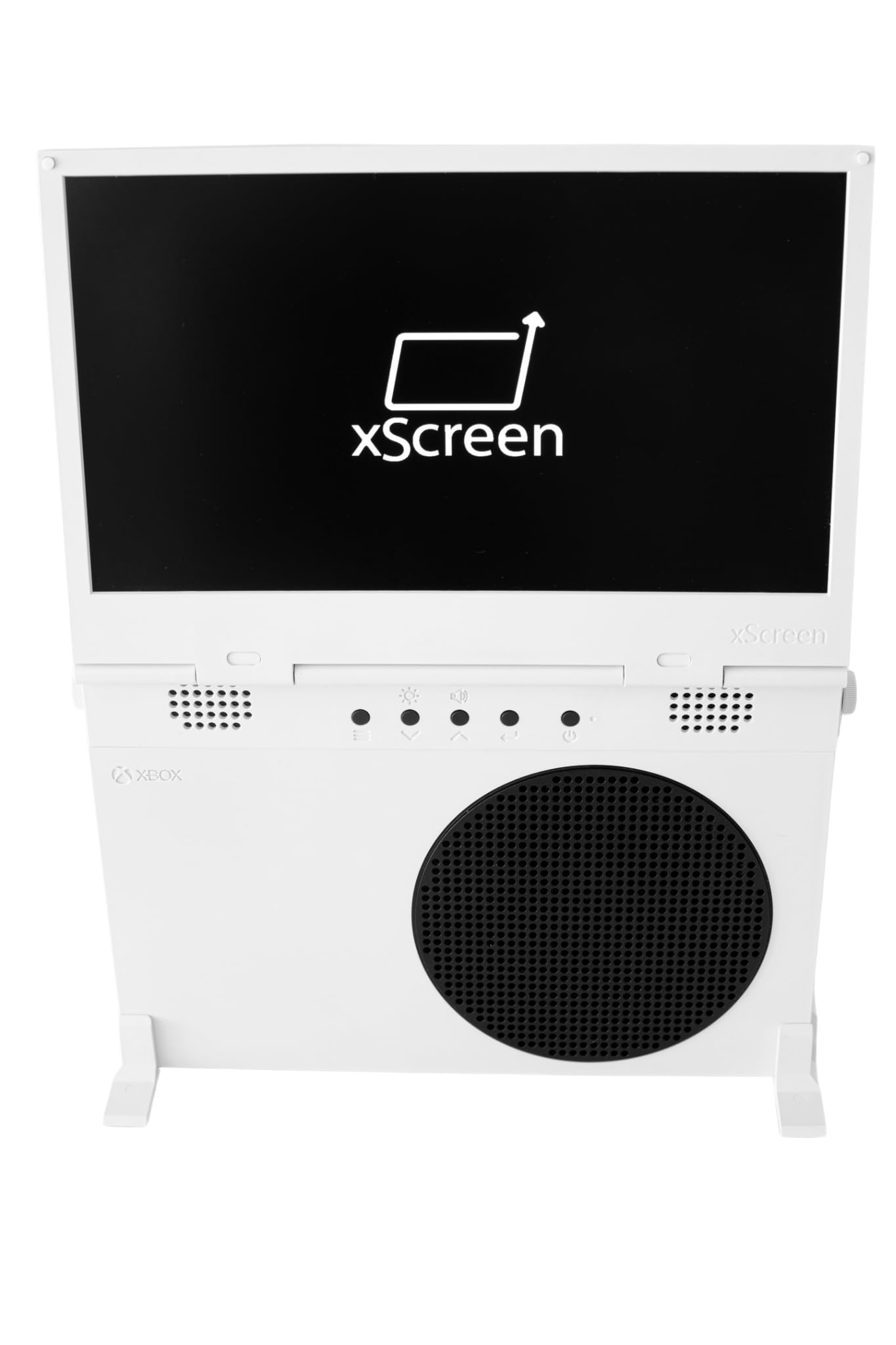 UPspec Gaming xScreen Stand - Designed for Xbox - Ideal Compatible Feet Designed for an xScreen Attached to an Xbox Series S to go Vertical. (White)