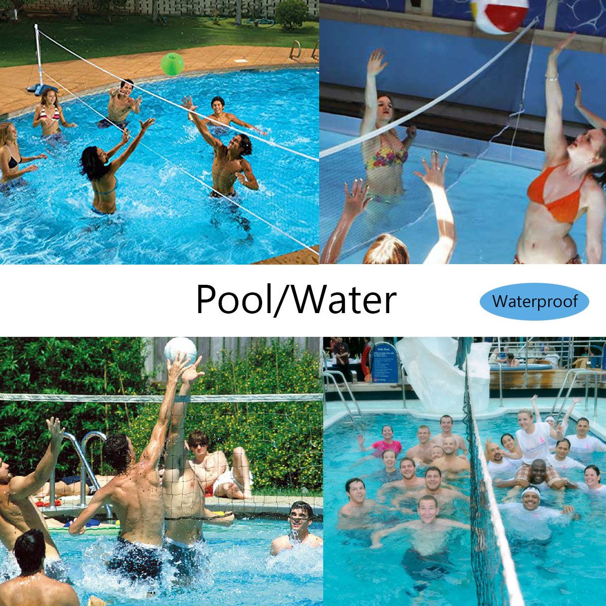 YLOVAN Volleyball Net for Pool Beach Park Backyard Outdoor or Indoor Sports Portable Volleyball Replacement Net(32 FT x 3 FT) Poles Not Included