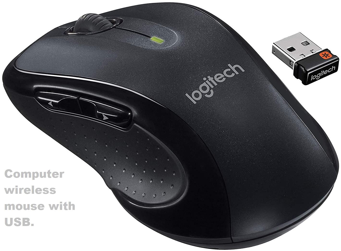 Vexko Bundle Logitech Mouse M510 Wireless Computer with USB Unifying Receiver Ergonomic Mouse Pad with Gel Wrist Rest (Black)