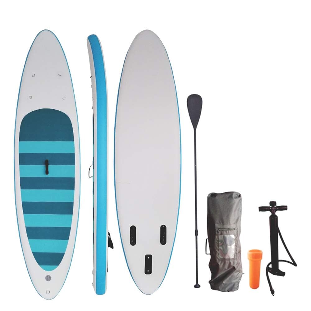 ZONEMEL Inflatable Stand up Paddle Board, 10' Paddleboard SUP with All Accessories, Wide Stance, Non-Slip Deck Standing Boat for Youth & Adult (6 Inches Thick)-Red