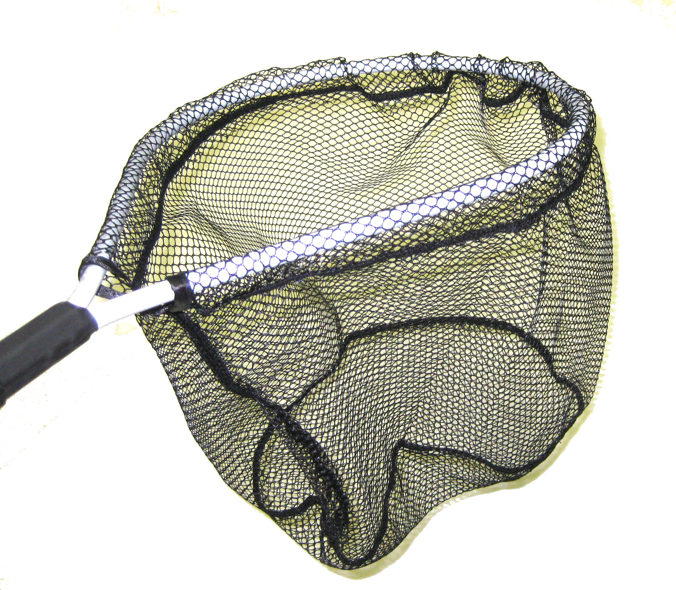Zaltana Aluminum Landing nets (Hoop:11"X15",Handle:7",Knot Less Mesh)