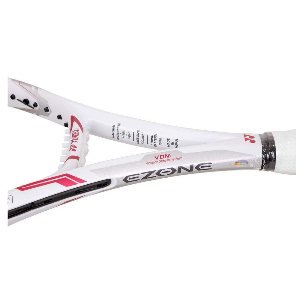 YONEX EZONE 100 Super LITE White/Pink Tennis Racquet, 4 1/4" Grip