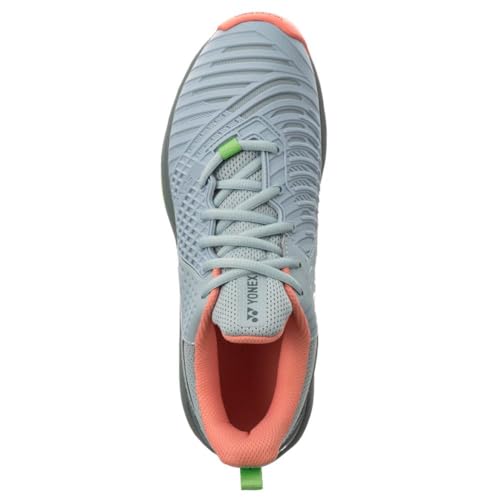 YONEX Women’s Power Cushion Sonicage 3 Tennis Shoes, Grayish Blue/Pink (US Size 8.5)