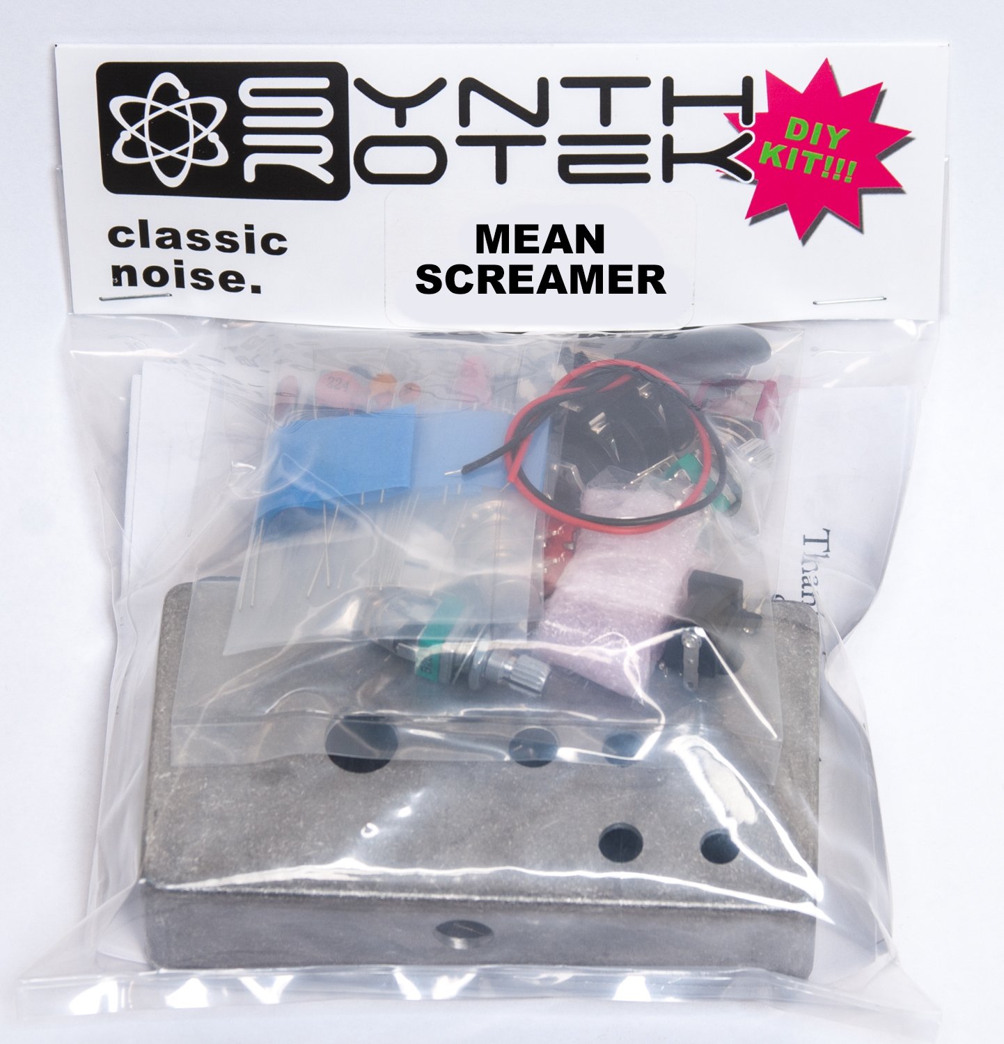 Synthrotek Mean Screamer Overdrive Guitar Pedal - PCB-Mount Kit