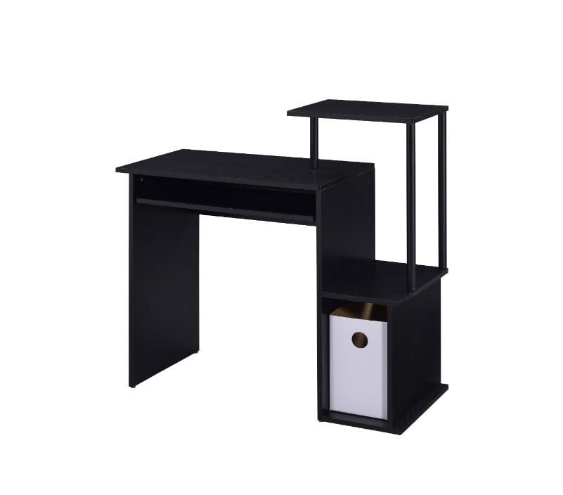 yoptote Keyboard Tray,Writing, Work, Study Tables,Shelf Computer Desk, Black