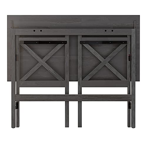 Winsome Wood Xander Computer Desk, Oyster Gray