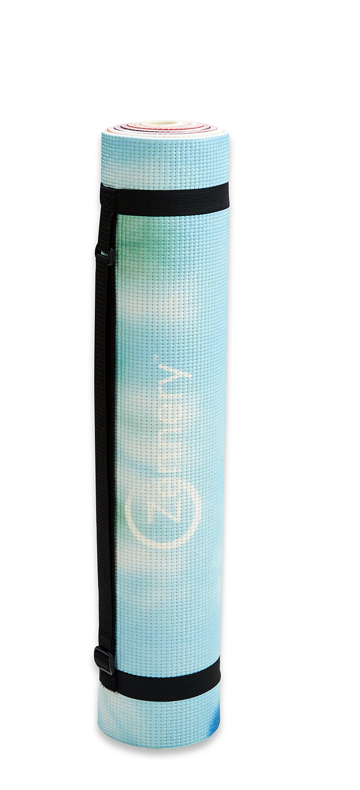 Zennery - Best All Purpose, Professional - Non-Slip - Extra Durable - 2 Sided, Textured Exercise Yoga Mat ¼ inch Extra Thick, Deluxe (68” X 24”) with Carrying Strap, Phthalate Free Tie Dye
