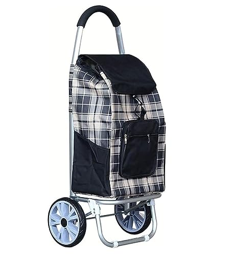 XDMINGY Folding Shopping Cart, Multi Function Shopping Trolley with Wheelss Kitchen Storage Utility-Carts Shopping Cart Folding Portable Grocery Utility Carts