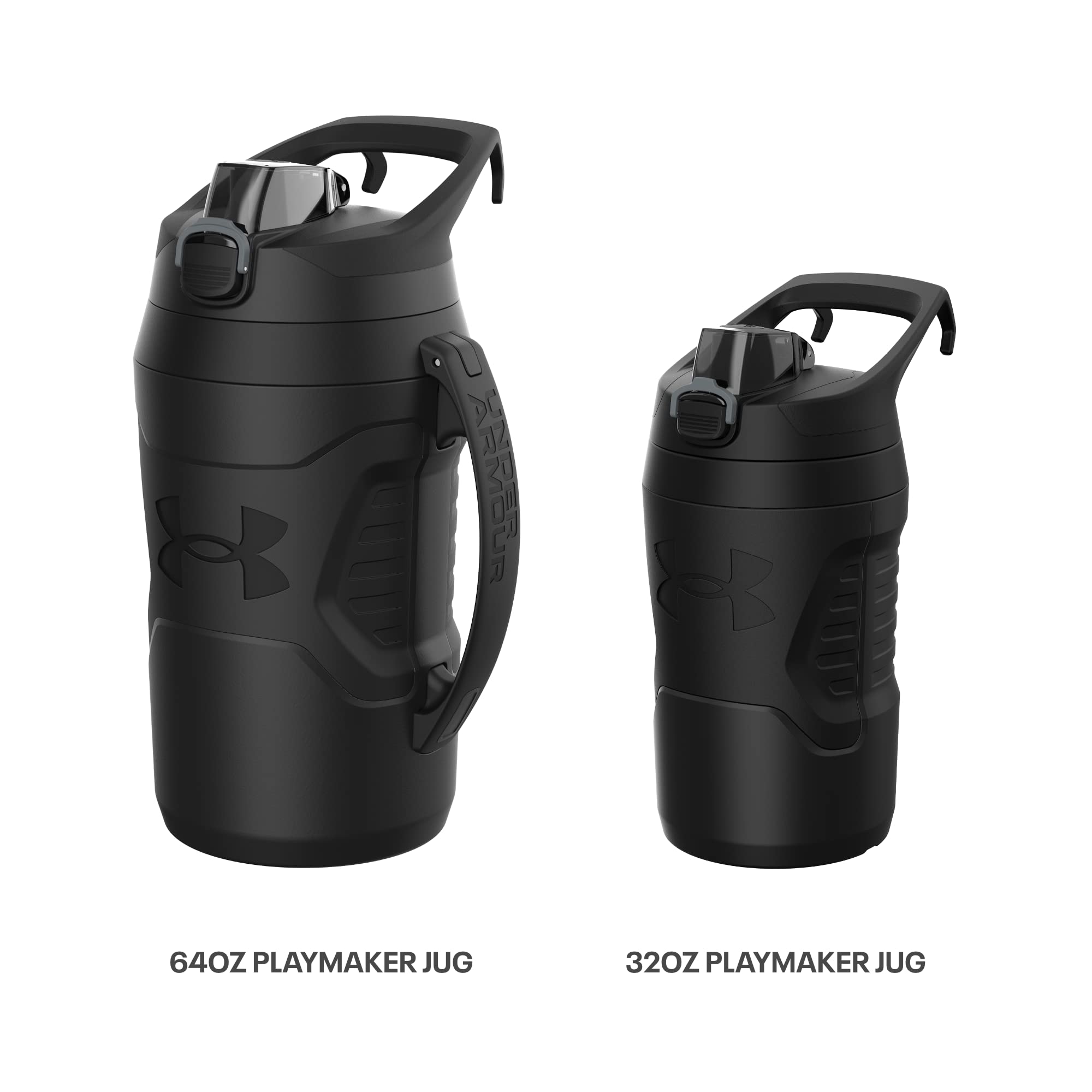 Under Armour 32oz Playmaker Water Jug, White/Blue Surf