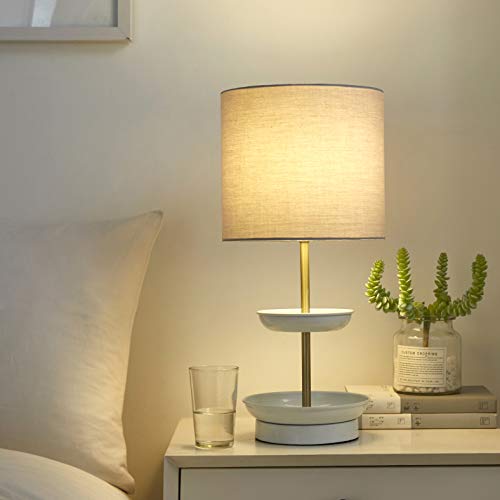 Urban Lifestyle Two Tier Lamp with Catch-All Base, Grey