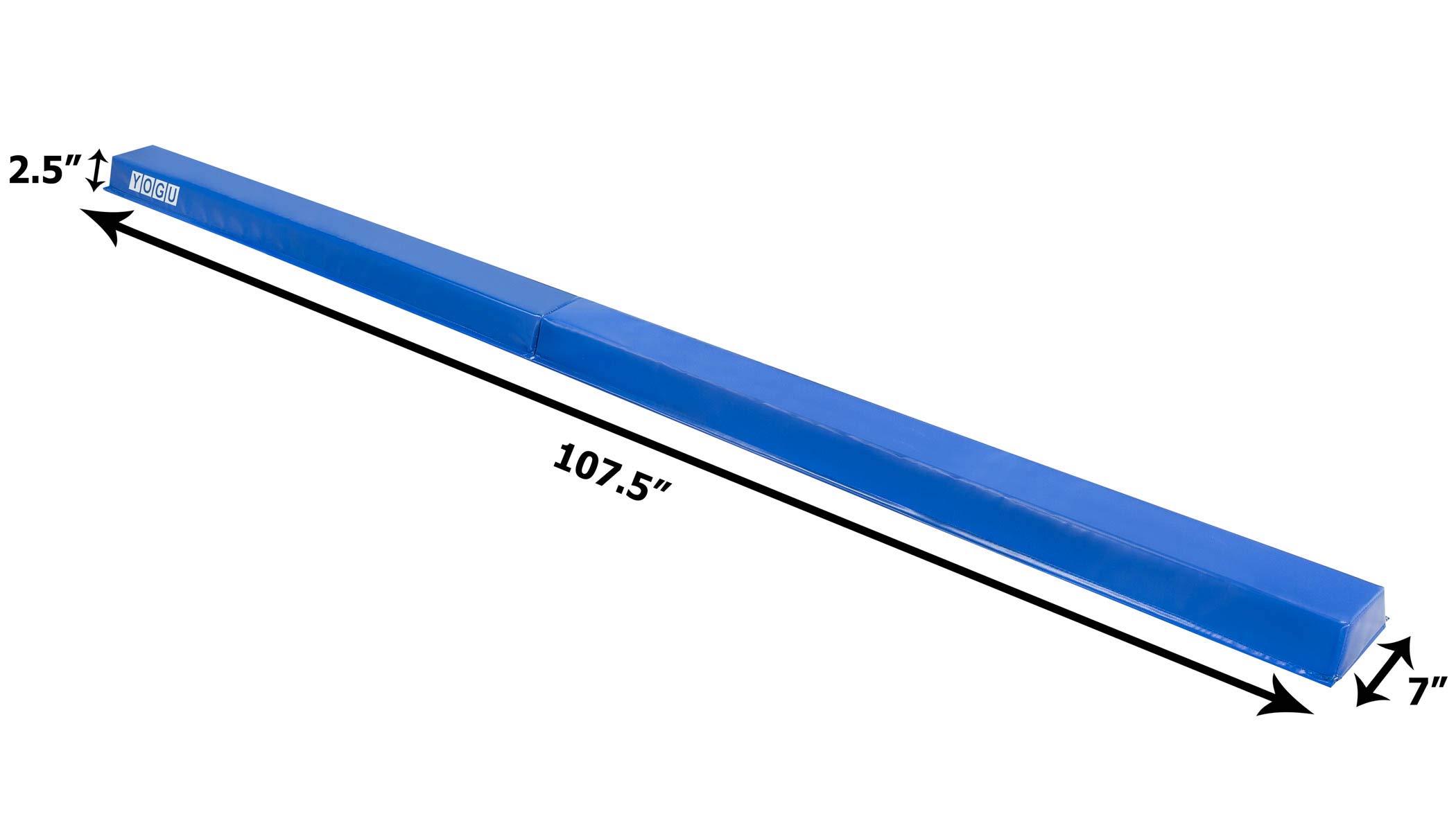 YOGU Foldable Balance Beam 9 Feet Folding Floor Gymnastics Equipment Beams for Kids Home Practice