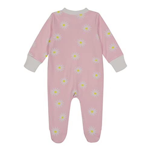 Under Armour Baby Girls Footie, Zip-up Closure, Logo & Printed Designs Coverall, Pink Sugar, 6-9 Months US
