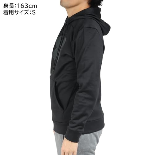 Under Armour Mens Big Logo ArmourFleece Hoodie, (001) Black/Black/Pitch Gray, 3X-Large