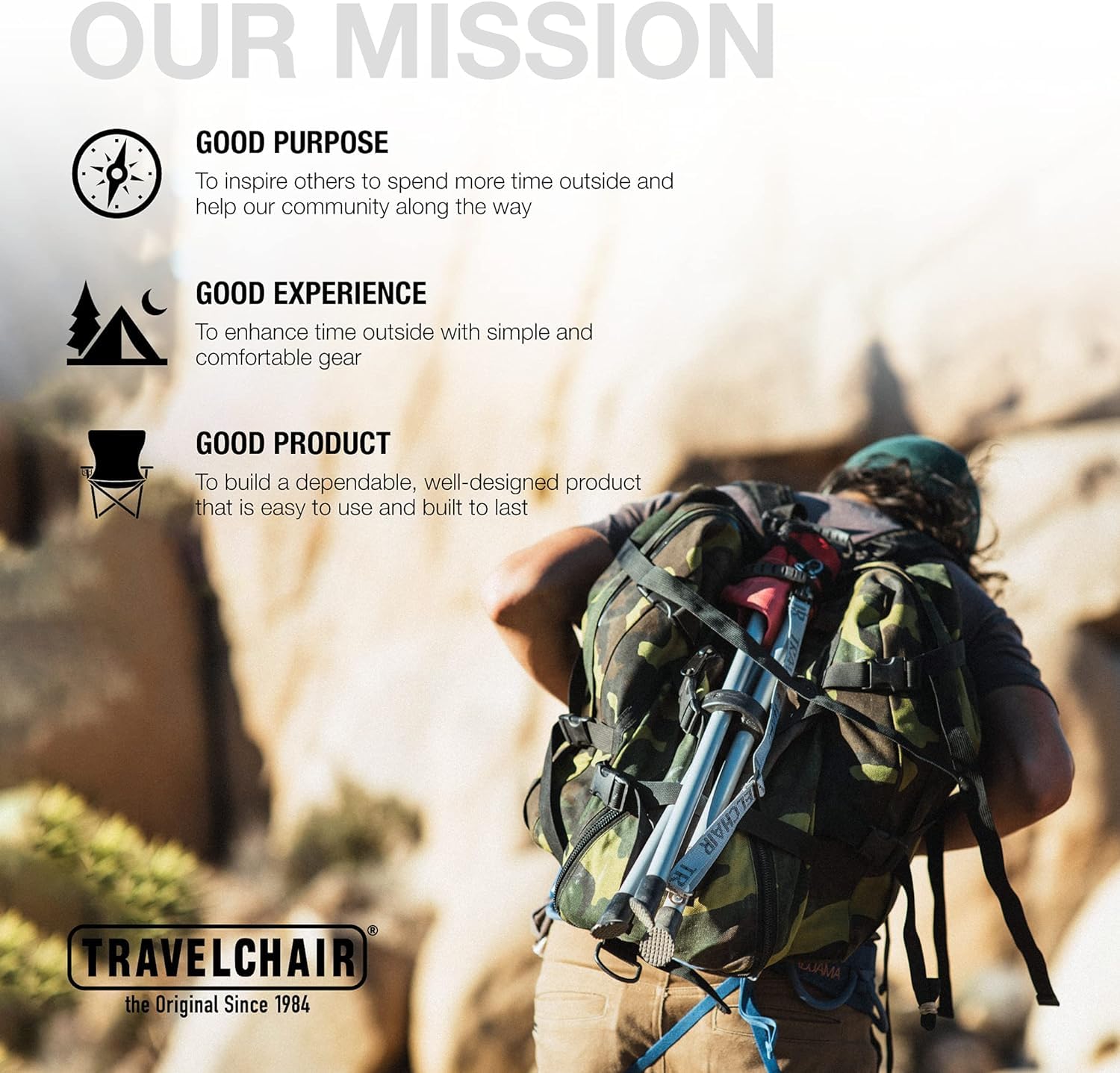 TravelChair Slacker Chair, Portable Tripod Chair for Outdoor Adventures, Green (1389VG)